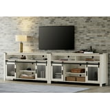 WAMPAT TV Stand for 100+ Inch TV, Farmhouse 118" Extra Long ...