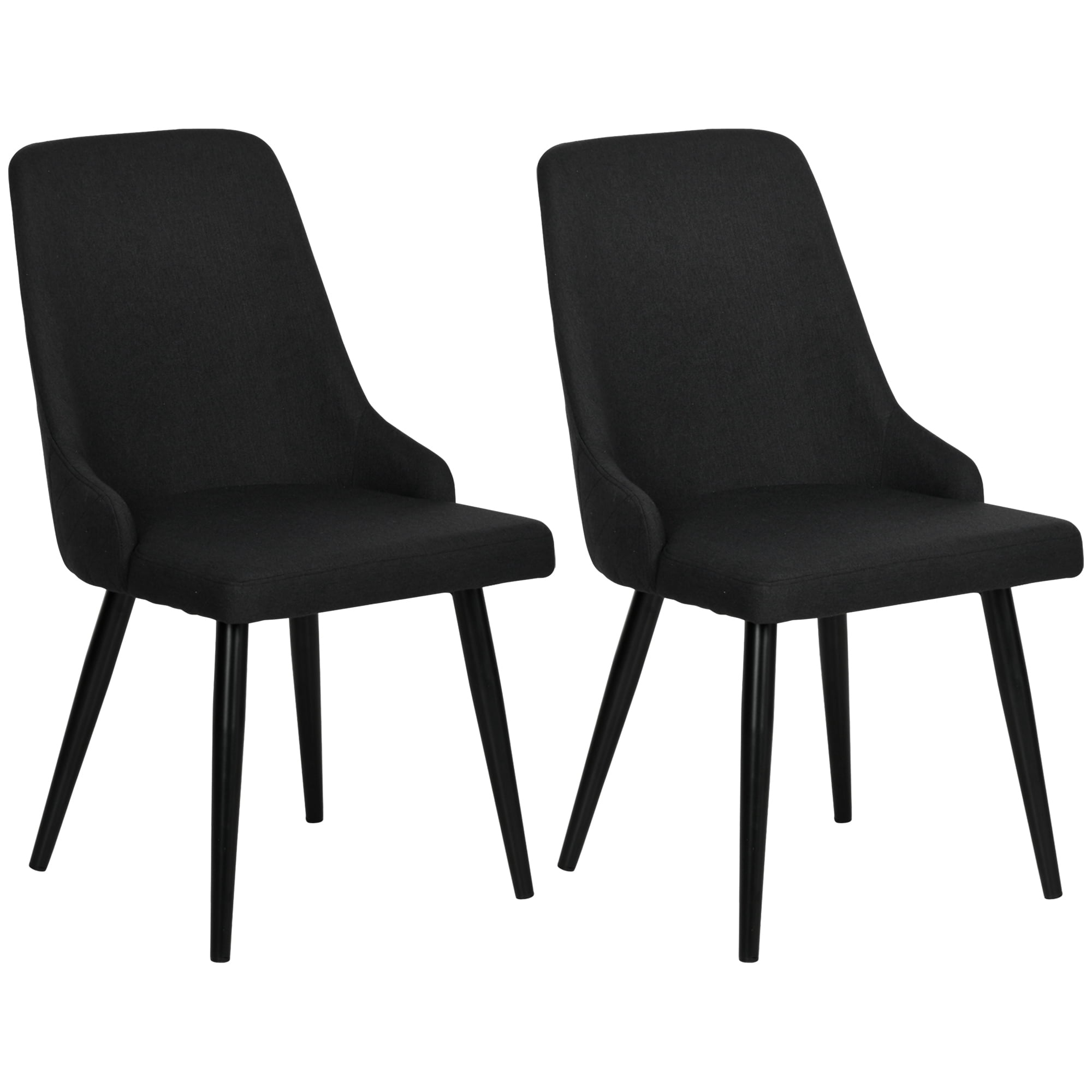 Click here for Homcom Dining Chair Set Of 2  Fabric Upholstered S... prices