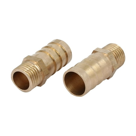 G1/4 Male Thread 14mm Dia Brass Barb Type Hose Tubing Fittings ...