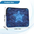 Blue Pentacles Abstract Pattern Quilted Laptop Protective Cases ...