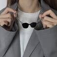Sunglasses Necklace Niche Punk Design Starlight Ins Splicing Titanium ...