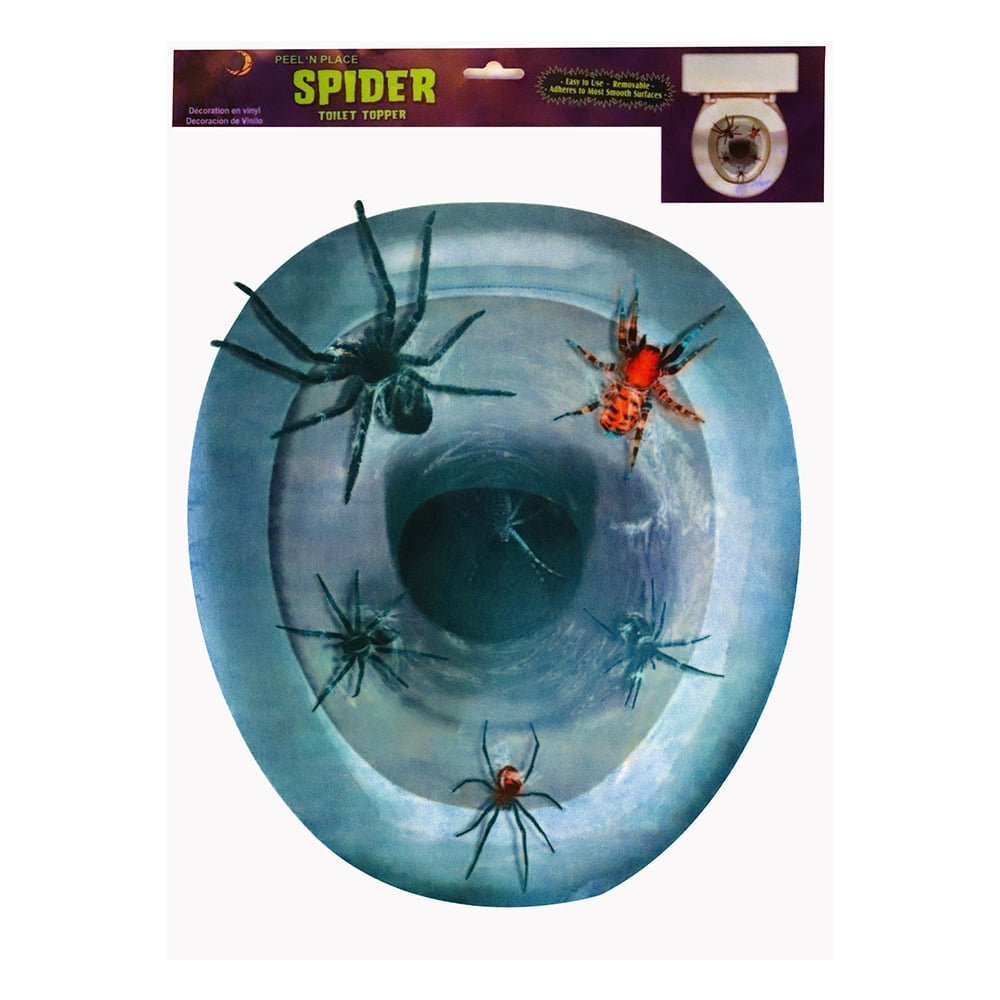 Halloween Decorations Spider Horror Toilet Stickers 3pcs - Walmart.com