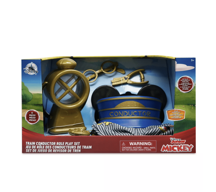 Disney Junior Mickey Train Conductor Toy Set with Light Up Lantern New ...