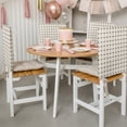 Beige Gingham Chair Back Covers Set of 6 Modern Minimalist Black Line ...