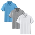 BFHHYA Boys Girls 3-Pack School Uniform Shirts Casual Short Sleeve ...