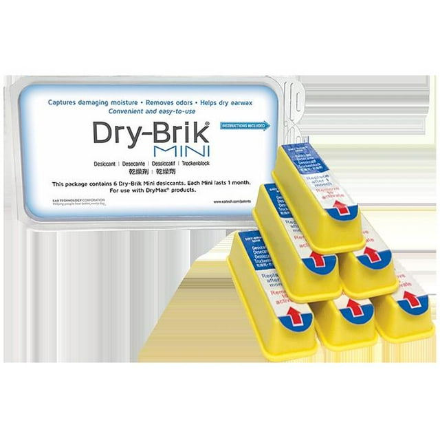 Eartech Dry Brik Desiccant for Dry Max - Pack of 6 - Walmart.com