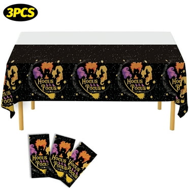 BANET Halloween Witch Hats Table Cloth Funny Waterproof Round ...