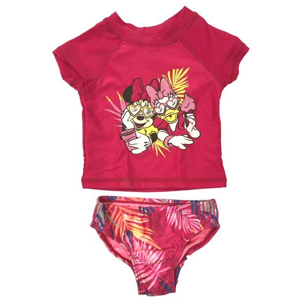 Disney Jumping Bean Infant Girls Pink 2pc Minnie Mouse Tankini Swimming ...