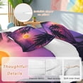 Beach Seaside Sunset Queen Size Bed Set,Natural Scenery Palm Tree ...