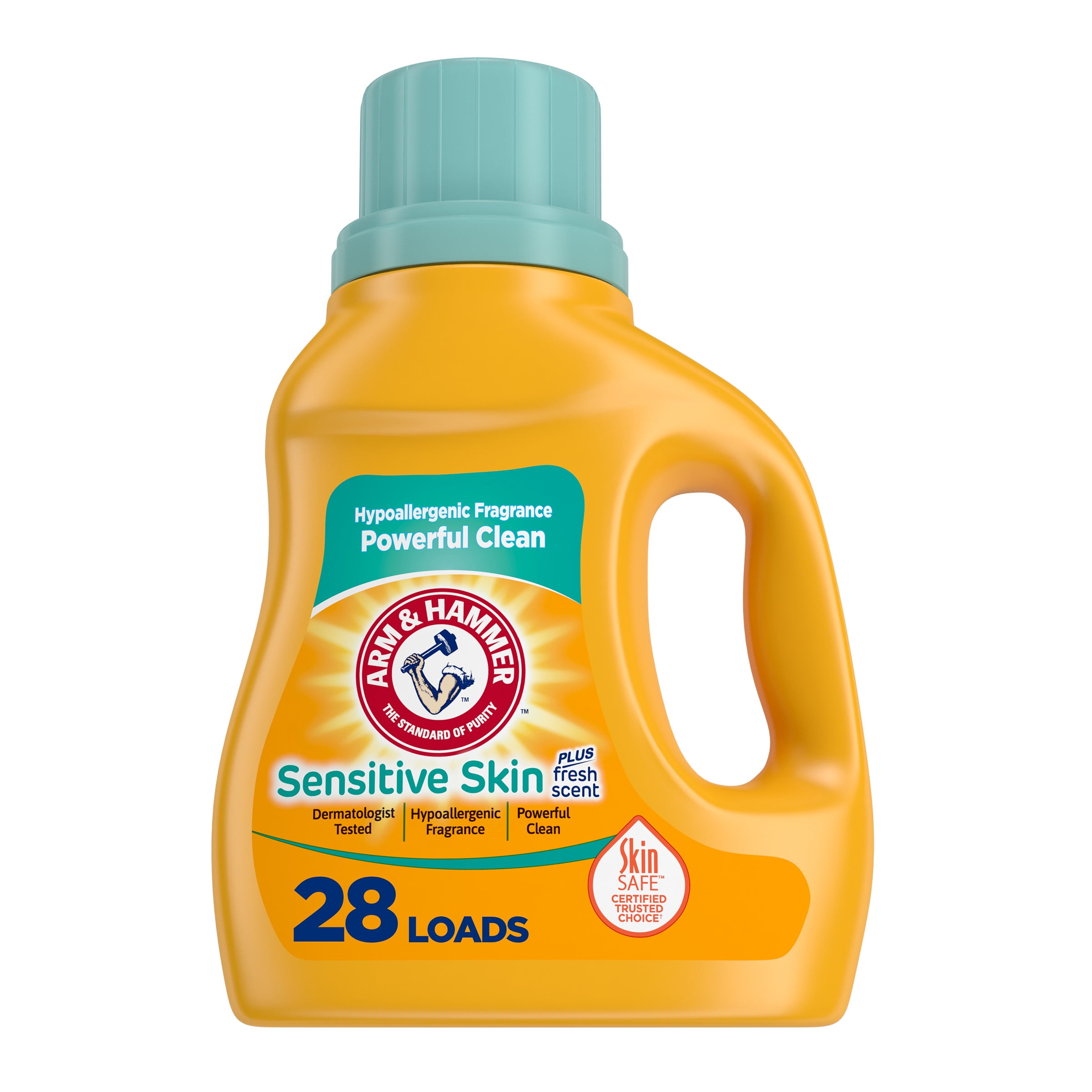 Arm & Hammer Sensitive Skin Plus Fresh Scent, 28 Loads Liquid Laundry ...