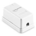 NavePoint Keystone Jack Surface-Mount Box 1-Port White, 10-Pack ...