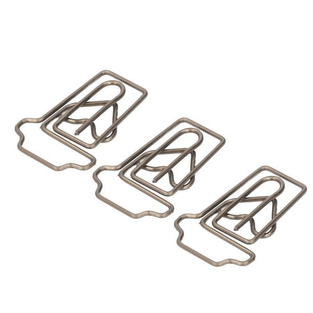 Paper Clips, 50 Pcs Organize Documents Brown Coffee Cup Shape Small ...