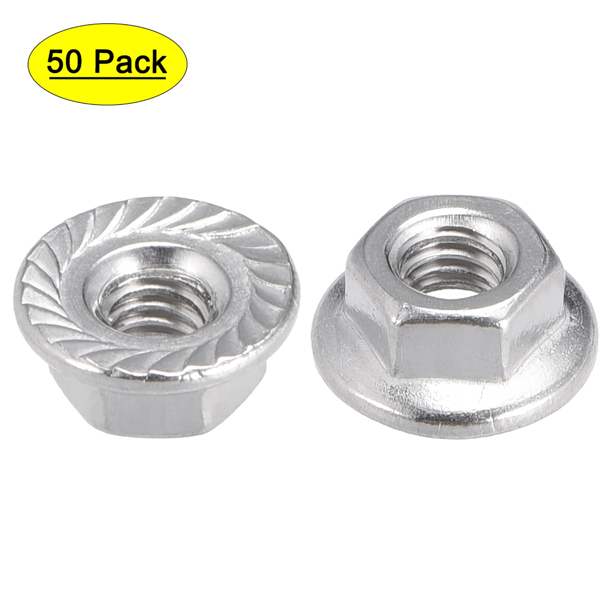 Click here for Unique Bargains M4x0.7mm Serrated Flange Hex Lock... prices