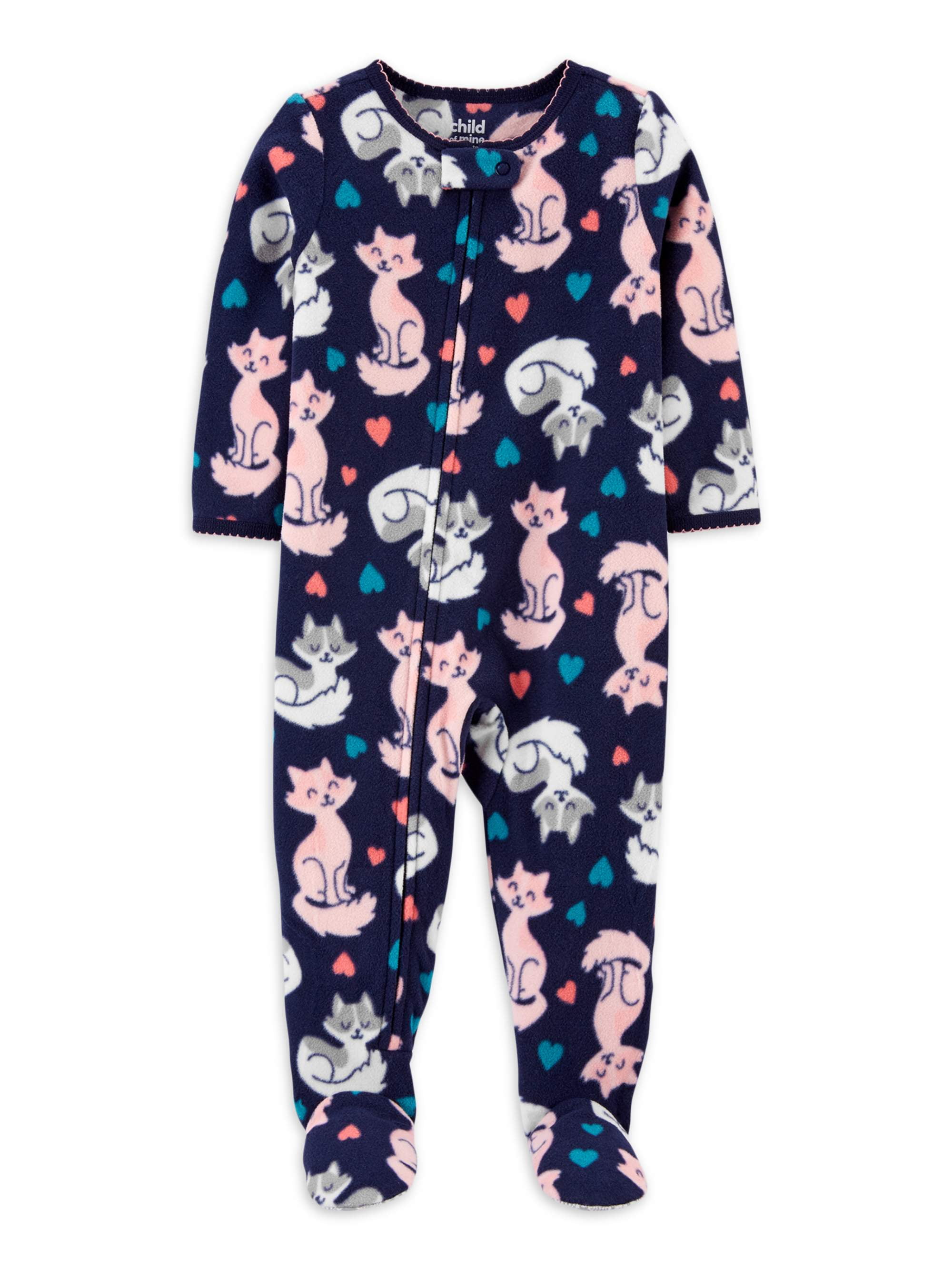 Child of Mine by Carter's Toddler Girls' Cat Pajamas - Walmart.com