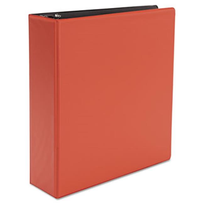 Suede Finish Vinyl Round Ring Binder, 3 in. Capacity, Red - Walmart.com
