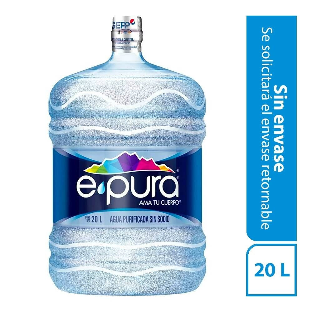 Agua Epura 20 l únicamente líquido | Bodega Aurrera en línea