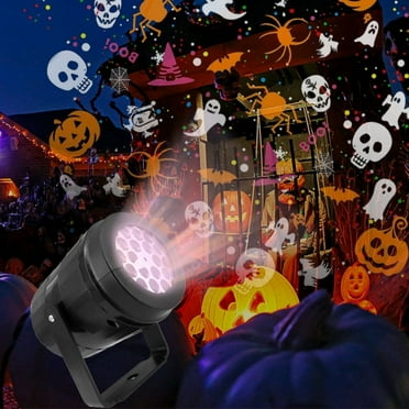 Holiday Projector Light, Halloween Projection Led Light Ghost Skull ...