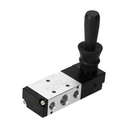 Pneumatic 1/4'' Pt 5 Way 3 Position Air Hand Lever Operated Valve ...