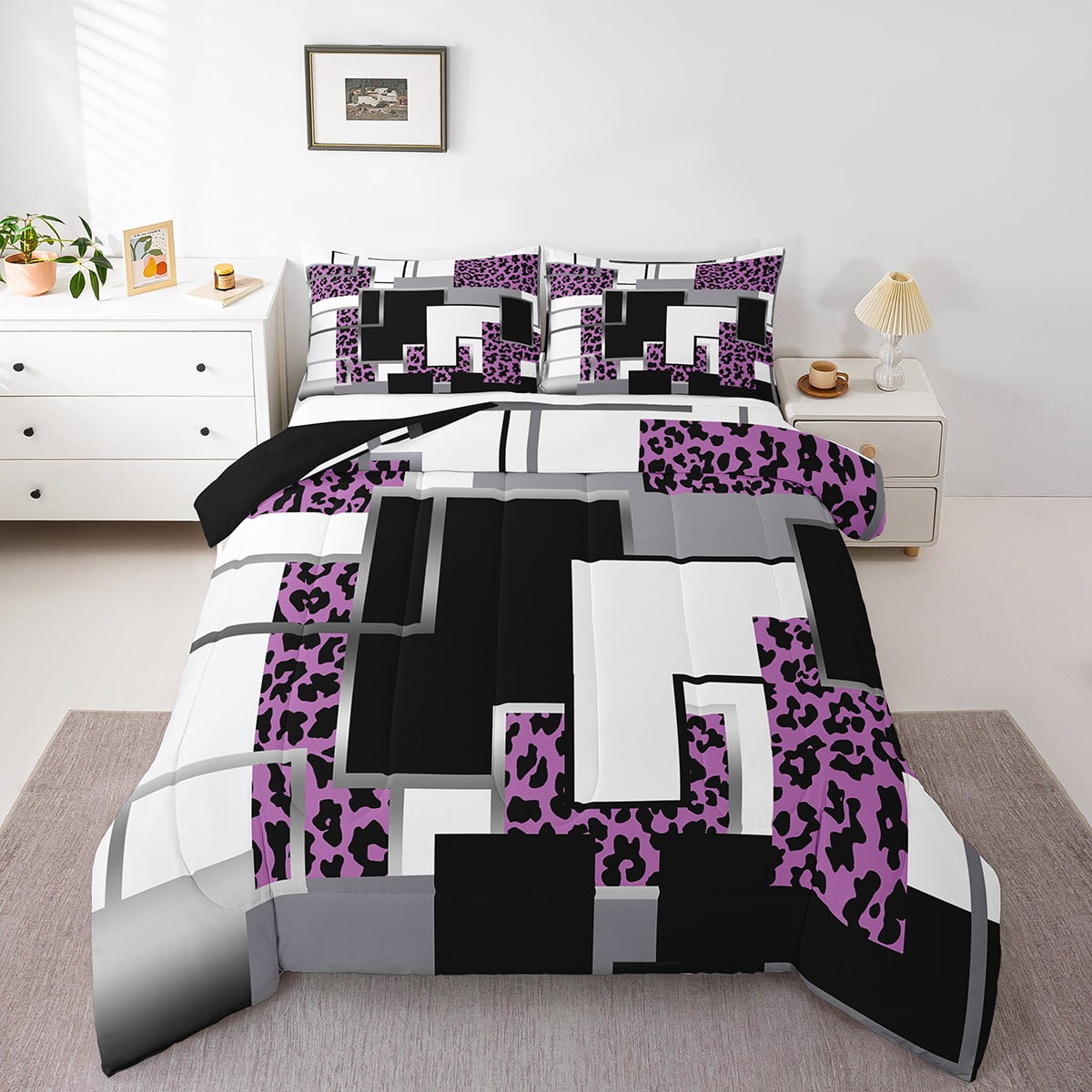 Click here for Yst Abstract Geometric King Bedding Sets For Girls... prices