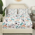 Kids Fitted Sheet Full,Cat Bedding Set Cartoon Cat Bed Sheets for Kids ...