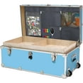 "Rhino Heavy Duty Travel Trunk with Wheels, Lockable Rolling Camp ...