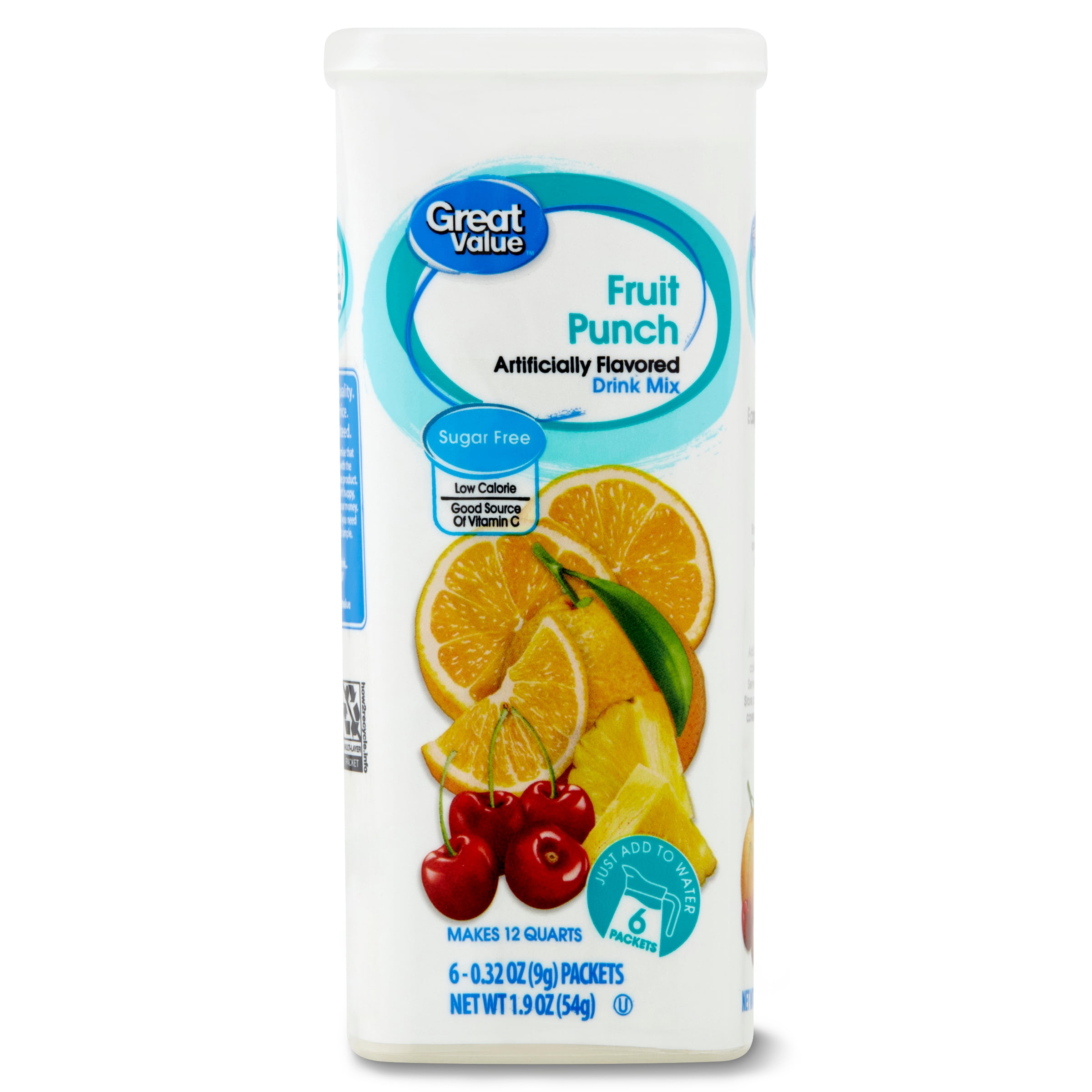 Great Value Sugar Free Fruit Punch Drink Mix 1 9 Oz 6 Count Walmart Great Value Sugar Free Fruit Punch Drink Mix 1 9 Oz 6 Count Walmart