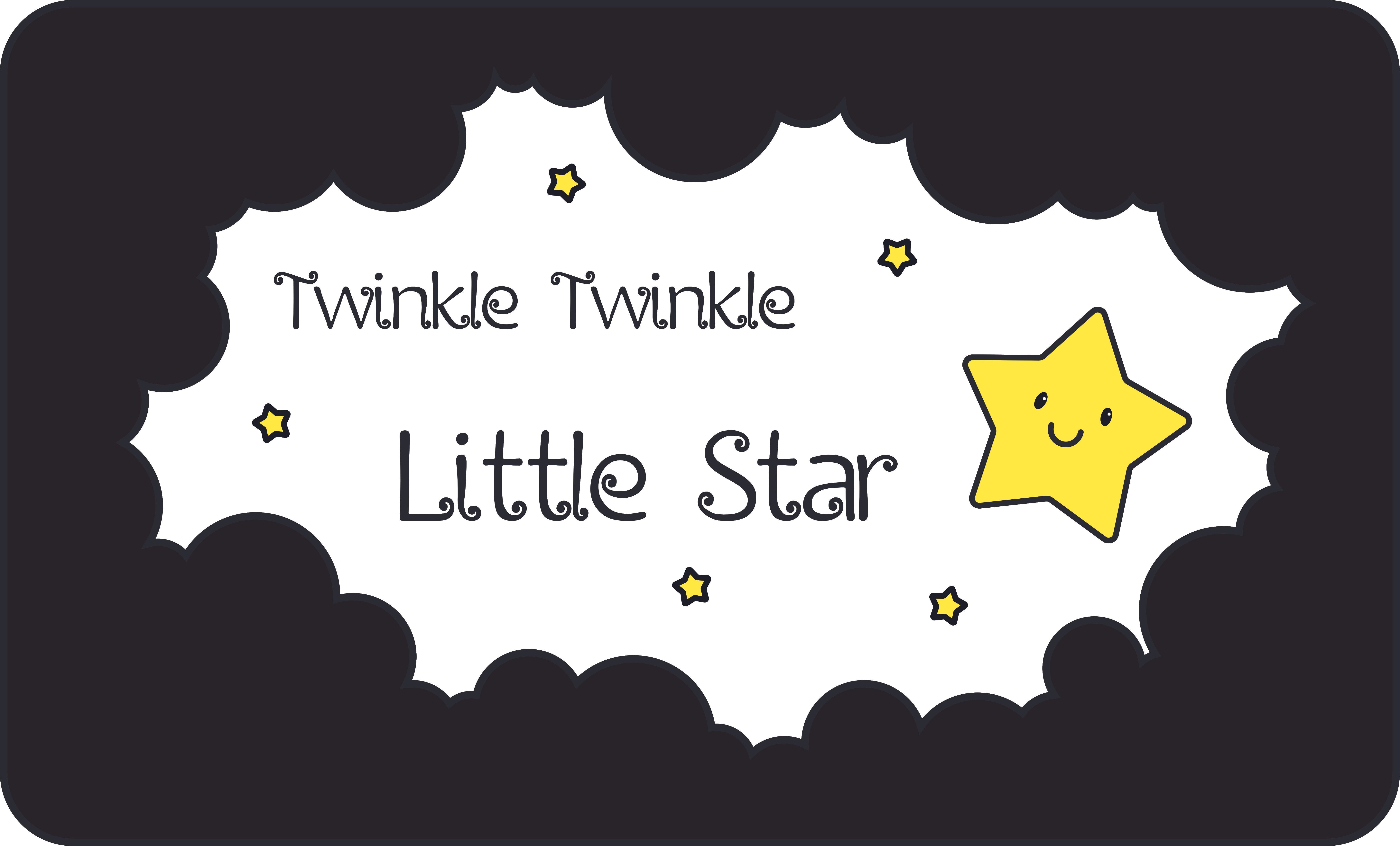 Sleepy Bedroom Twinkle Little Star Decors Wall Sticker Art Design Decal ...