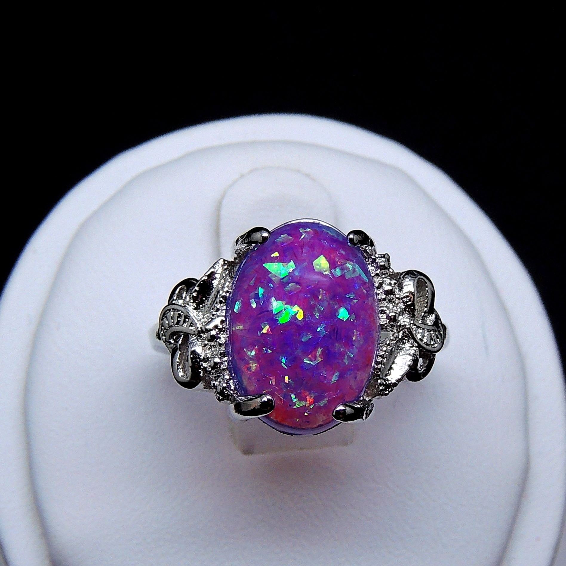 Purple Opal Ring