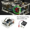 Hpdl For Orange Pi 5 Pro Acrylic Case Hdd Enclosure Case Fan Antenna