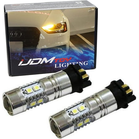 (2) Amber Yellow Error Free PWY24W LED Bulbs Compatible With Audi A3 A4 ...