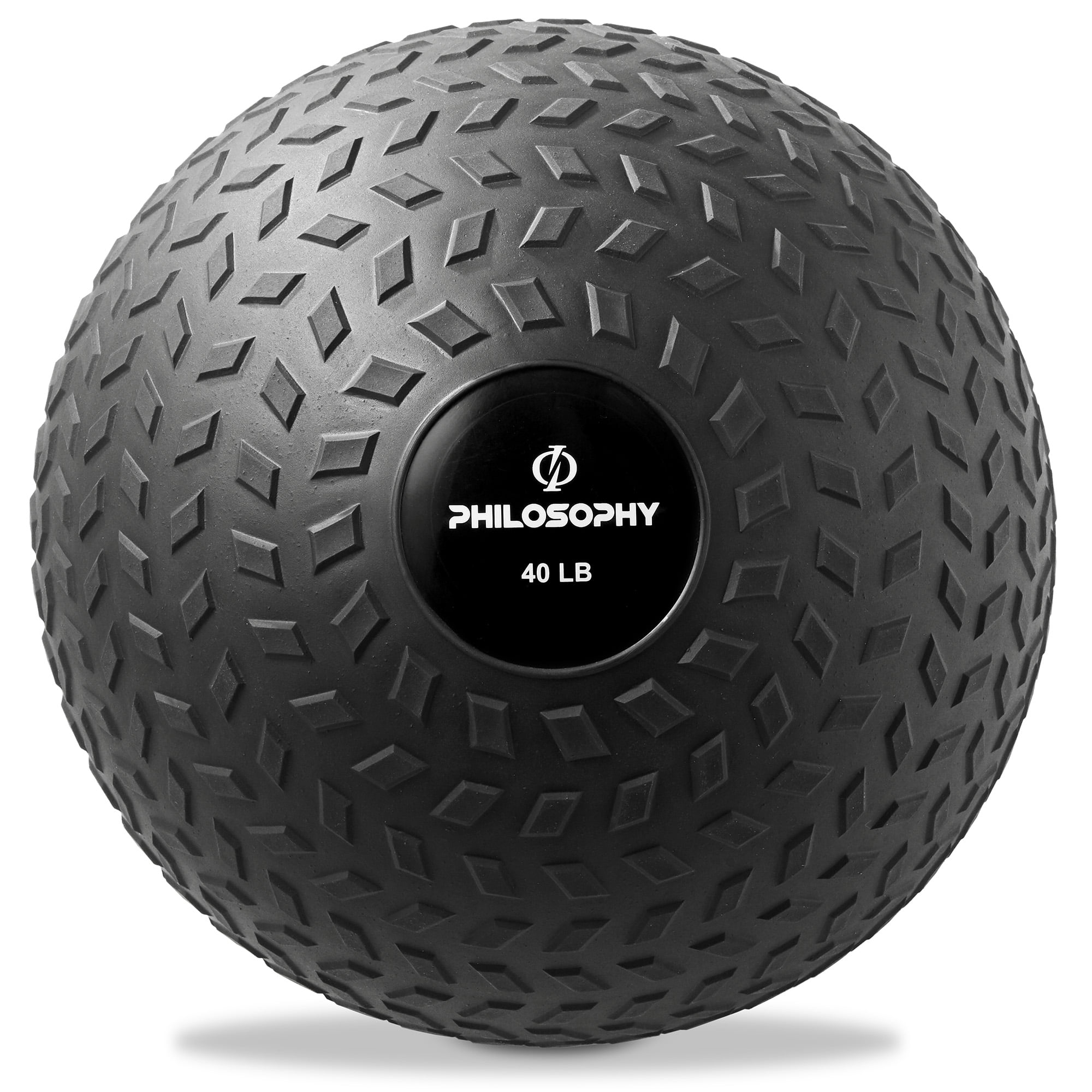 Philosophy Gym Slam Ball, 40 LB - Weighted Fitness Medicine Ball with ...