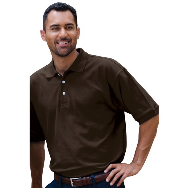 Jonathan Corey Men's Fine Pima Pique Polo Shirt - Walmart.com