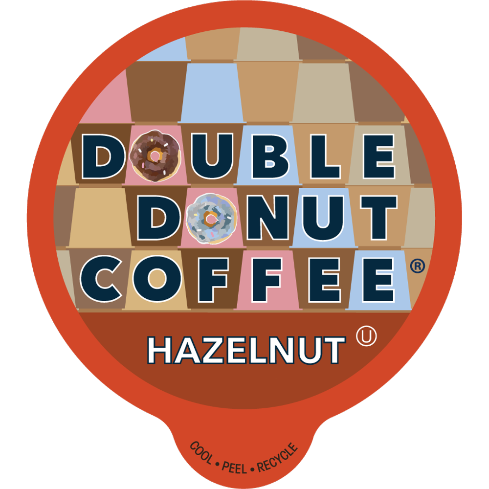 Double Donut Hazelnut Coffee Pods, Medium Roast, 80 Count for Keurig K ...