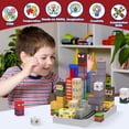 150-Piece Magnetic Building Blocks Set, 1-Inch Magnetic Cubes STEM ...