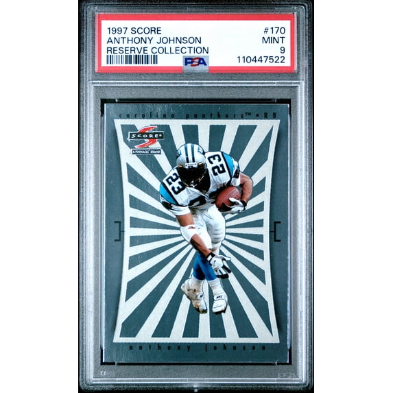 1997 Score Anthony Johnson #170 Reserve Collection PSA 9 - Walmart.com