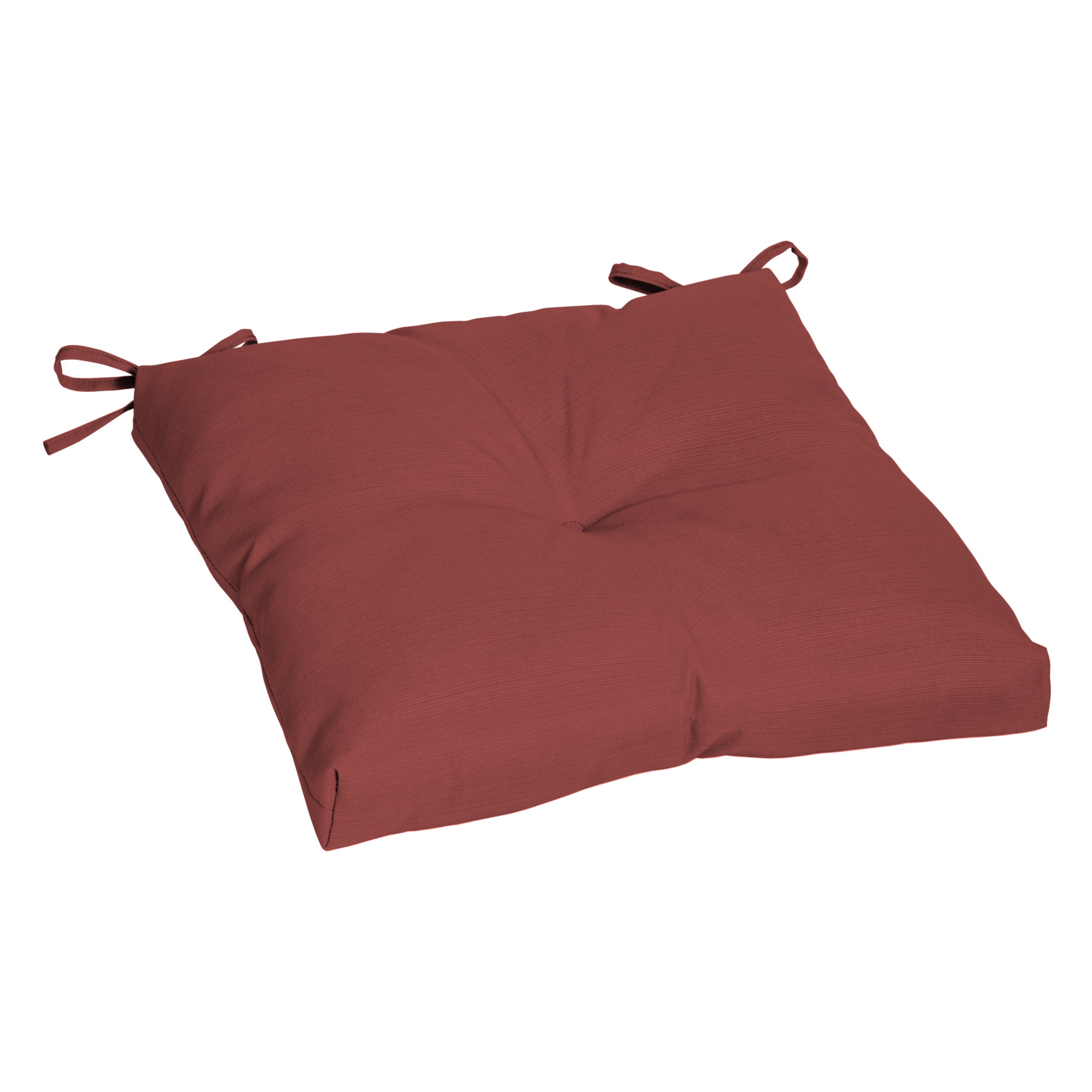 Better Homes & Gardens 18" x 19" Red Rectangle Outdoor Seat Cushion (2 ...