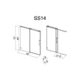 Mcocod 57 To 60 In W X 72 In H Frameless Shower Door With Soft Close 516 8 Mm Clear