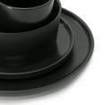 Elama Luxmatte Black 16 Piece Dinnerware Set - Walmart.com
