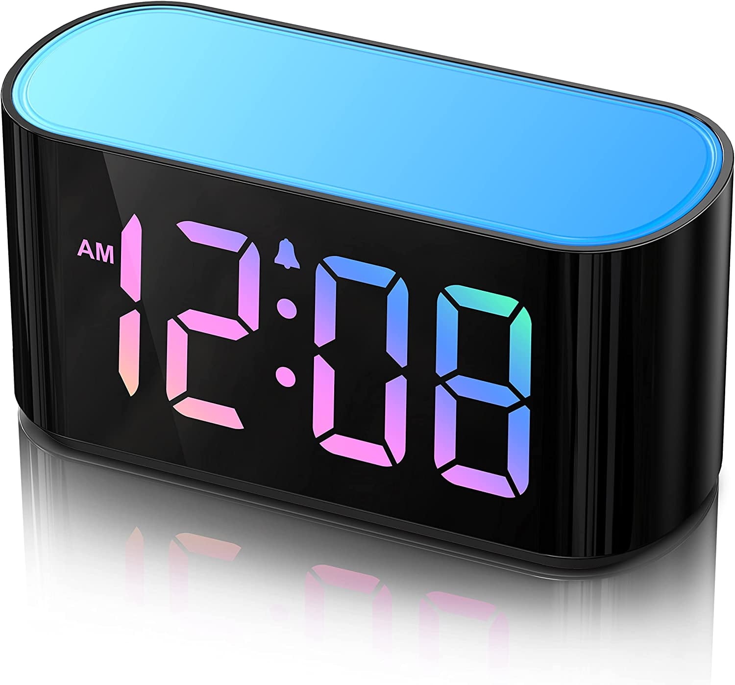 HOUSBAY Rainbow Digital Alarm Clock with Night Light,Large Display with ... HOUSBAY Rainbow Digital Alarm Clock with Night Light,Large Display with ...