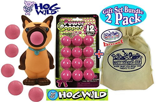 Hog Wild Cat Popper & Power Popper Refills (Pink) Gift Set Bundle with ...