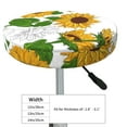 Fuzoiu Plump Sunflower And Sketch Print Bar Stool Cushions, Super ...