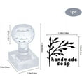 Personalized Soap Stamps Branch Soap Embossing Stamp with Handle Tree ...