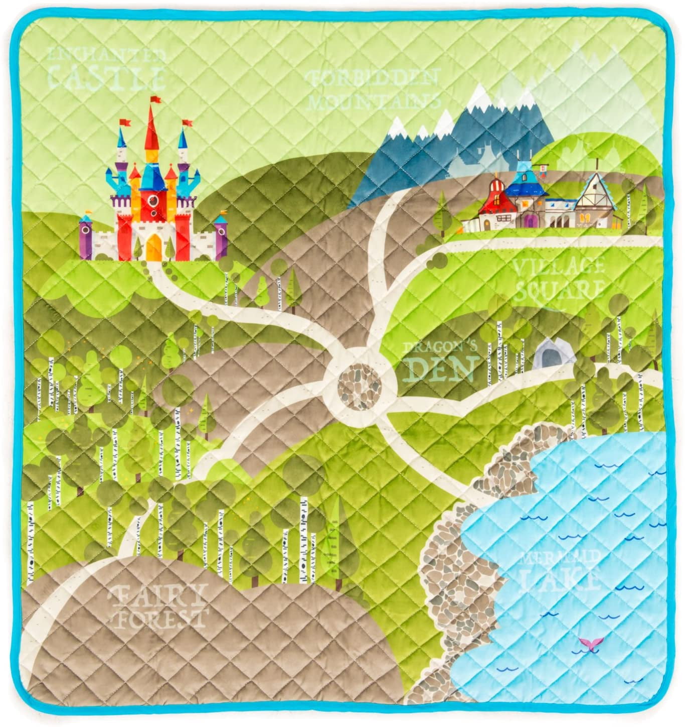 Hideaboo Minky Activity Playmat - enchanted castle play Scene - Walmart.com