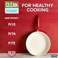 Tasty Clean Ceramic 10in Non-Stick Aluminum Fry Pan, Red - Walmart.com