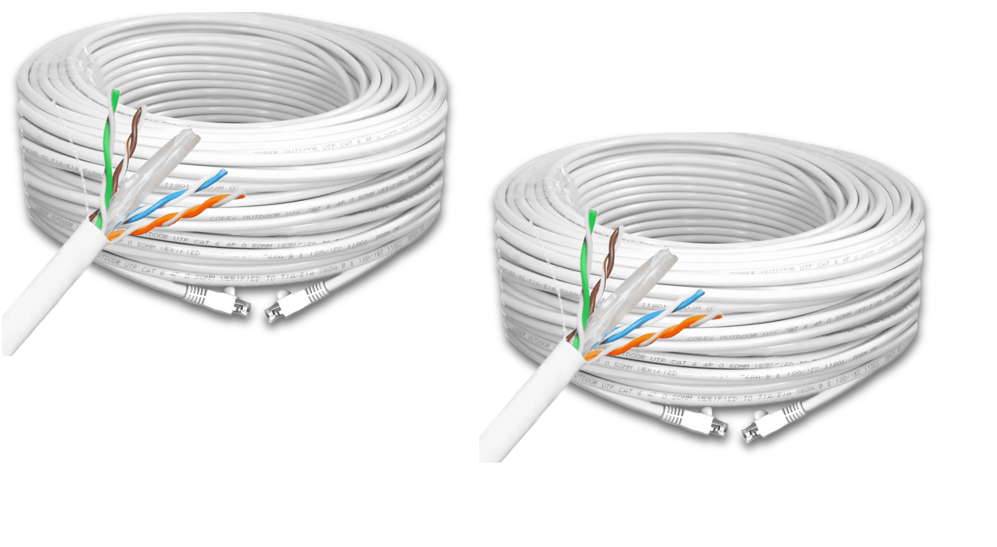 Paquete de 2 Cables UTP POE Cat 6A P/Interior 5m Blanco c/u | Bodega ...