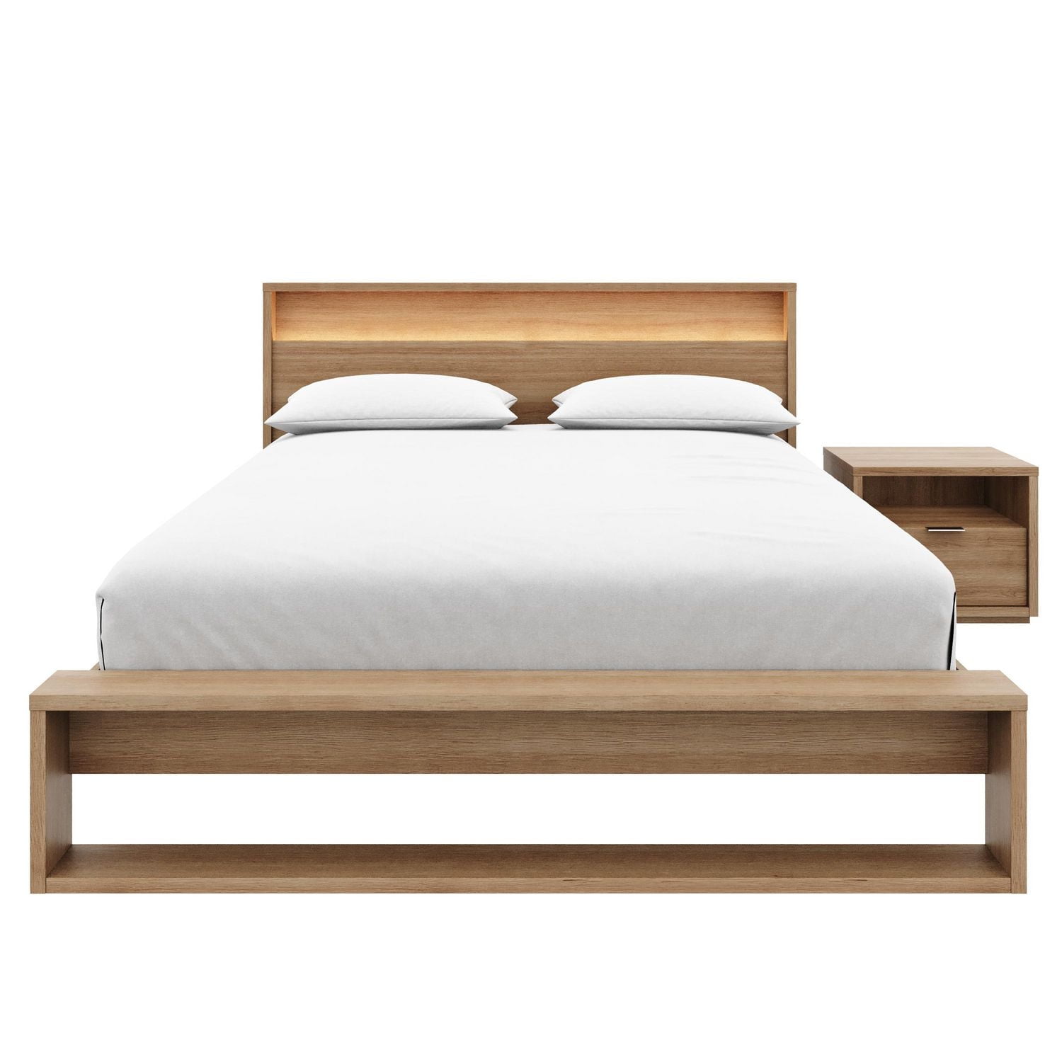 Click here for Nexera Gael 3 Piece Queen Size Bedroom Set With Sl... prices