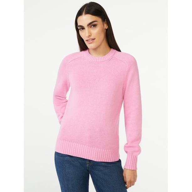 Free Assembly Women’s Shrunken Crewneck Sweater - Walmart.com