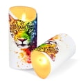 2PCS Small Flameless Candles Lamp Flameless Candles Slanted Candle Lamp ...