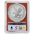 2026 (W) $1 1-oz American Silver Eagle PCGS MS70 FDOI Flag Label Red ...