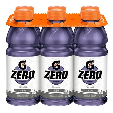 Gatorade Zero Sugar Grape Electrolye Beverage 6 x 591 mL, Bottles, 6x591mL - Walmart.ca